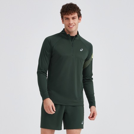Asics Icon Ls 1/2 Zıp Erkek Haki Uzun Kollu Tshirt 2011c732-304 - OnuAl ...