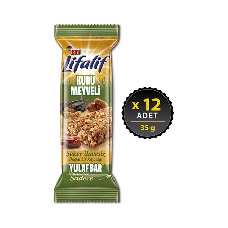 Eti Lifalif Kuru Meyveli Yulaf Bar 12 x 35 G - OnuAl Fiyat Arşivi