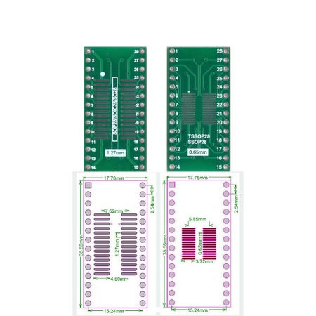 Smd Sop Tsop Entegre Dıp Pcb Adaptör 12 Adet Fiyatları ve Özellikleri