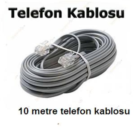 10 Metre Hazir Soketli Telefon Adsl Modem Hat Kablosu Fiyatları ve ...