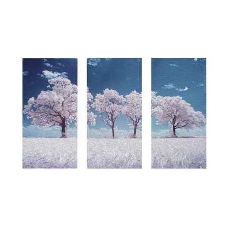 Pembe Ağaç Desenli Üçlü Ahşap Duvar Panosu Fiyatları ve Özellikleri