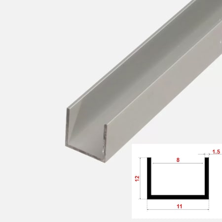 U Alüminyum U Profil Kapama Profili Kanal 8 Mm 443183358 Fiyatları ve ...