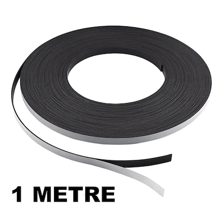 1 Metre Şerit Magnet Mıknatıs, 12Mm Arkası Yapışkanlı Çıkartmalı ...