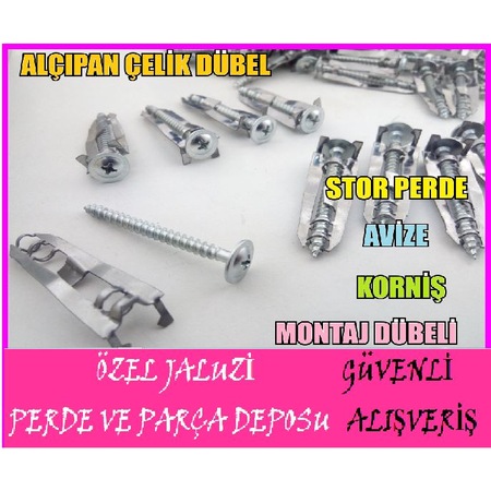 Alçıpan Çelik Dübel-Asma Tavan Çelik Dübel-Boşluk Dübeli-Çelik Dü ...