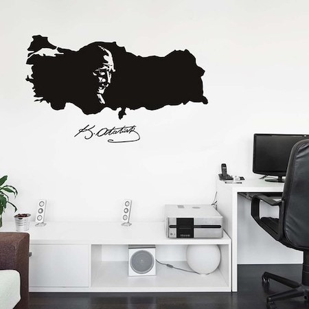 Kt Decor Türkiye Haritası ve Atatürk Duvar Sticker Fiyatları ve Özellikleri