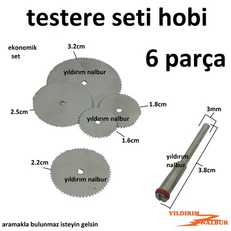 Mini Kalıpçı Testere Seti 6 Parça Hobi Daire Testere Set Fiyatları ve ...