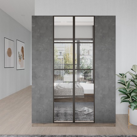 Robinhome Robin Home Nelson 4 Kapaklı Çekmeceli Aynalı Gardırop Elbise ...