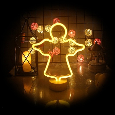 Neon Led Neon Lamba Melek Neon Işık Gece Lamba Masa Lamba Fiyatları ve ...