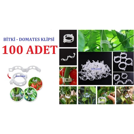 100 Adet - Bitki Klipsi - Domates Klipsi - Gövde Klipsi Fiyatları ve ...