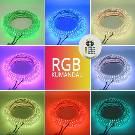 Sunlight 3 Çip Dış Mekan Şerit Led Işık Hortum Rgb Kumandalı Fiyatları ...