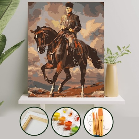 Sayılarla Boyama Tuval Seti 40X50 Cm - Atatürk Fiyatları ve Özellikleri