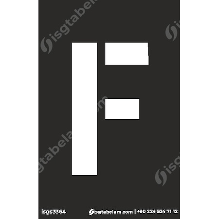 F Harfi Boyama Şablonu Fiyatları ve Özellikleri