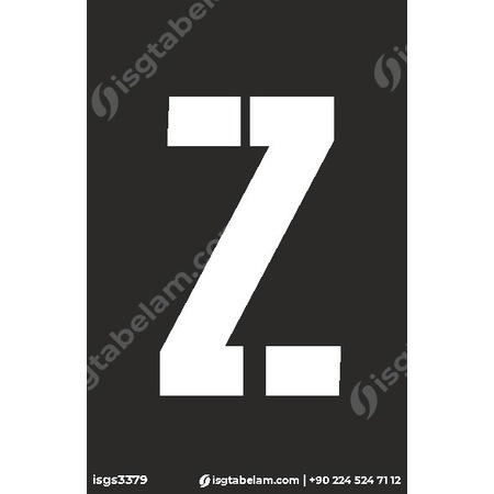 Z Harfi Boyama Şablonu Fiyatları ve Özellikleri