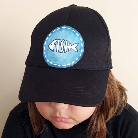 Erkek Kep Şapka El Boyaması Siyah Fish-Renkli-Standart Fiyatları ve ...