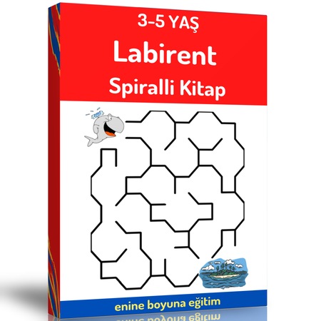 Okul Öncesi 3-5 Yaş Labirent Bulmaca Kitabı Spiralli Fiyatları ve ...