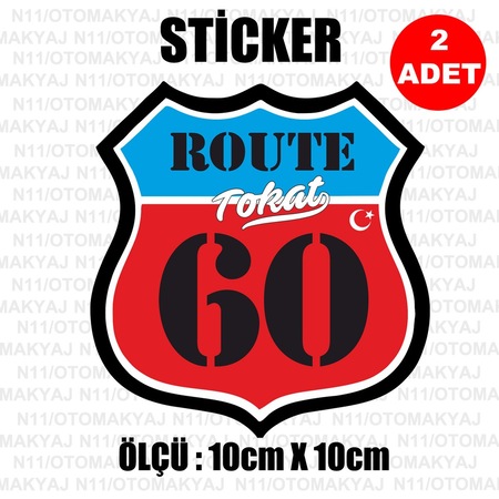 60 Tokat Plaka Rota Sticker Araba Kask Motosiklet Laptop Etiket ...