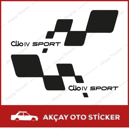 Renault Clio 4 Sport Sticker Clio 4 Sticker Renault Oto Sticker ...