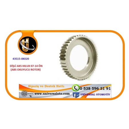 DİŞLİ AKS HILUX 07-14 ÖN (ABS OKUYUCU-ROTOR) 43515-0K020 Fiyatları ve ...