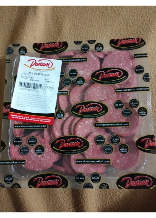 Danam Sucukları Danam Piliç Sucuk Dilimli 1 KG Fiyatları ve Özellikleri