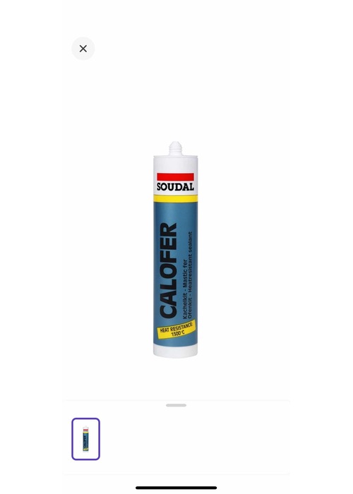 Soudal Calofer 1500 Derece Isıya Dayanıklı Mastik 300 Ml Çok Renkli ...