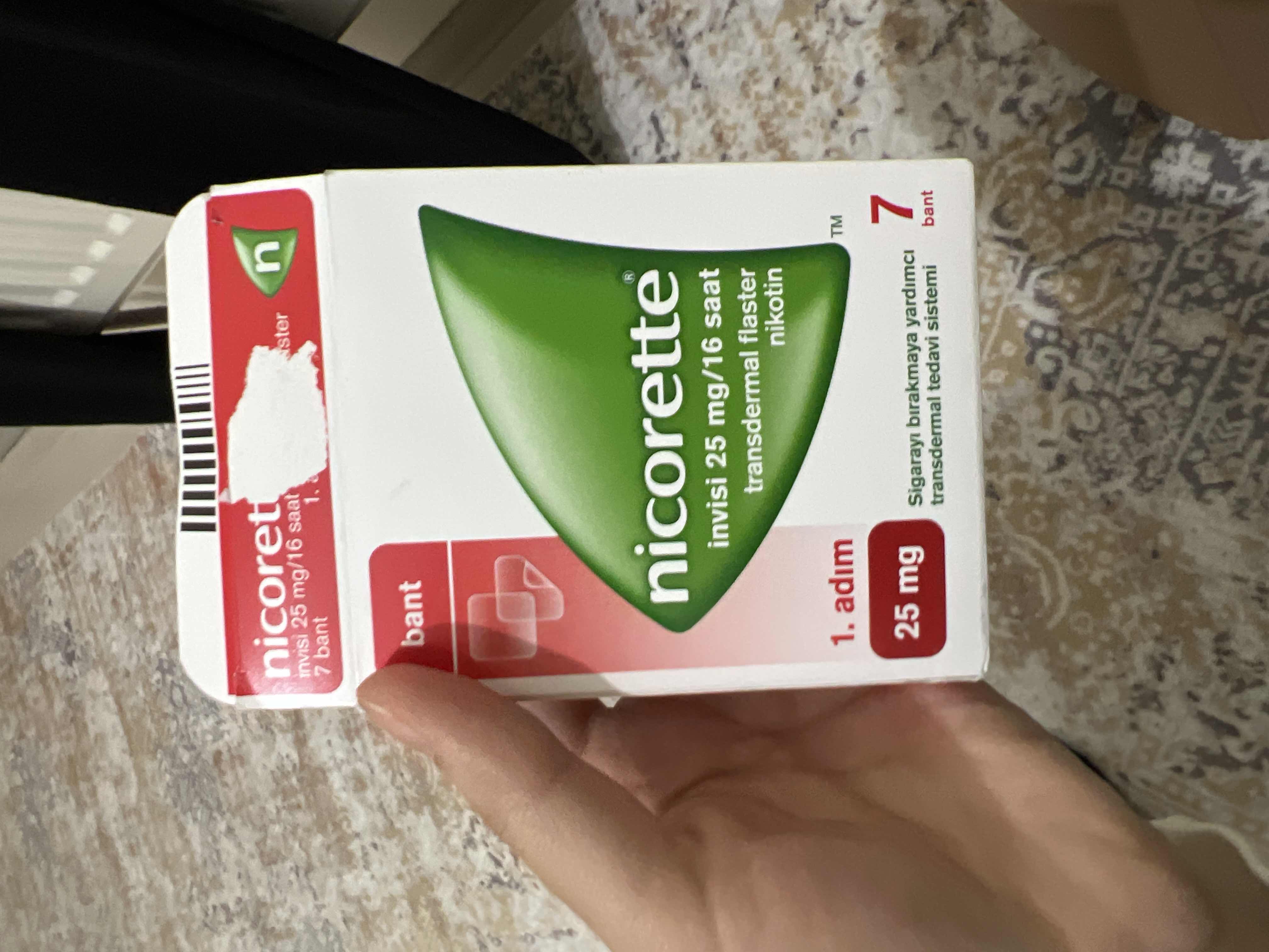 Nicorette Invisi 1.Adım 25 MG Nikotin 7 Bandı Fiyatları ve Özellikleri