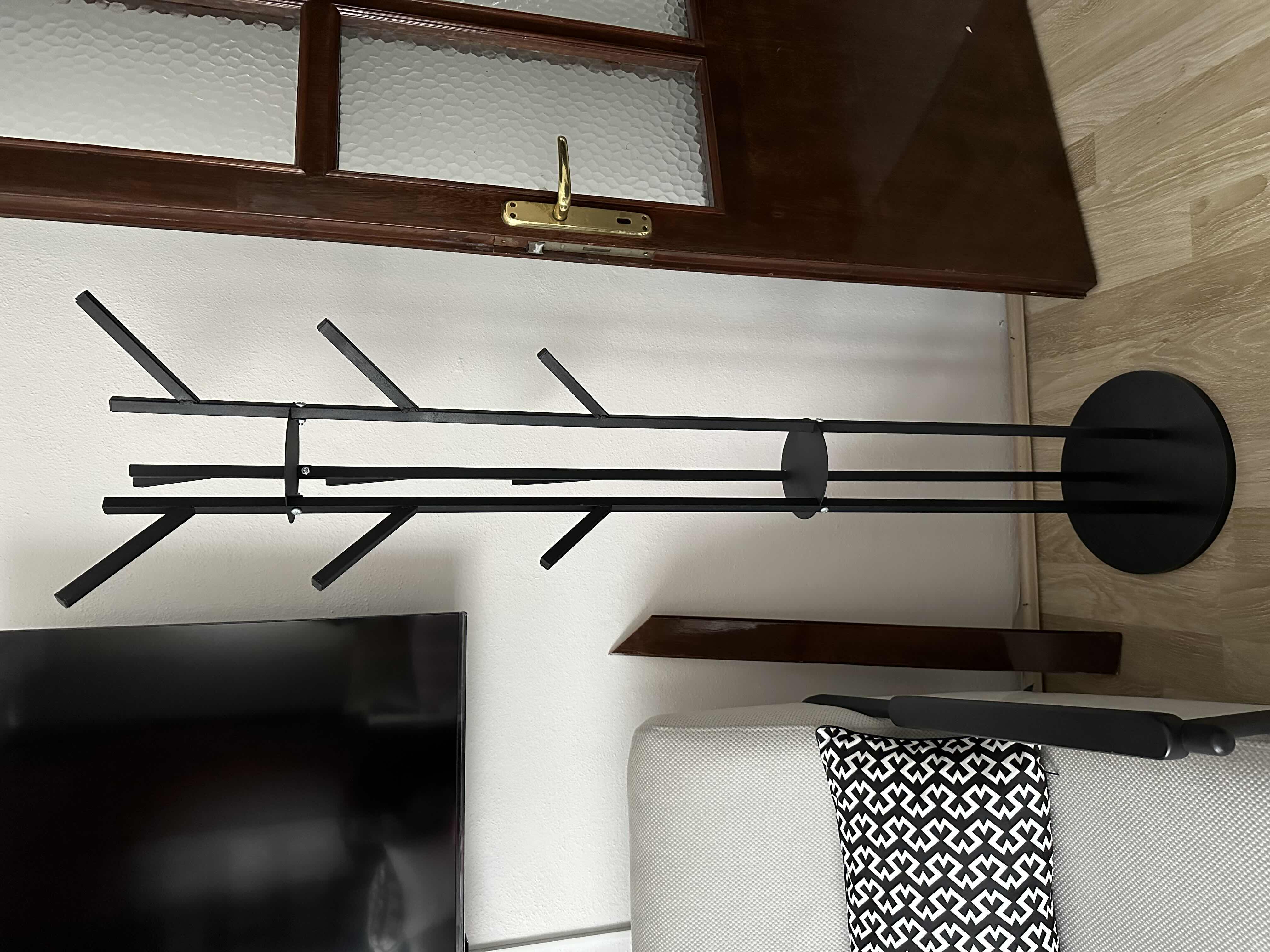 Retodesign 9 Askili Metal Elbise Askisi, Portmanto Askisi, Antre Ayakli ...