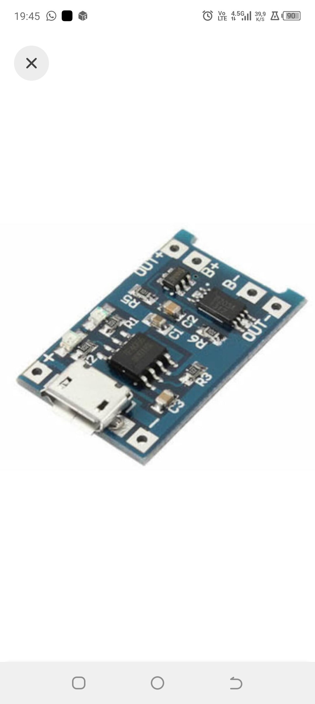 5Li Micro Usb Tp4056 Bms 5v 1a Korumalı Lityum Pil Şarj Devresi P ...