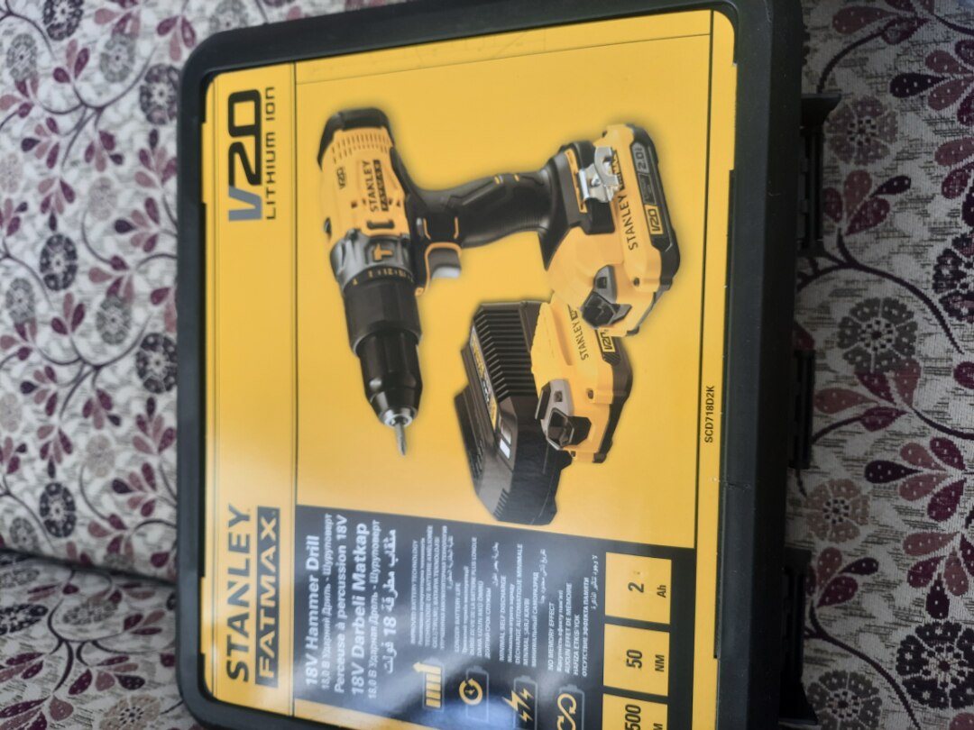 Stanley SCD718D2K 18V 2.0AH V20 Çift Akülü Darbeli Matkap Vidalama ...
