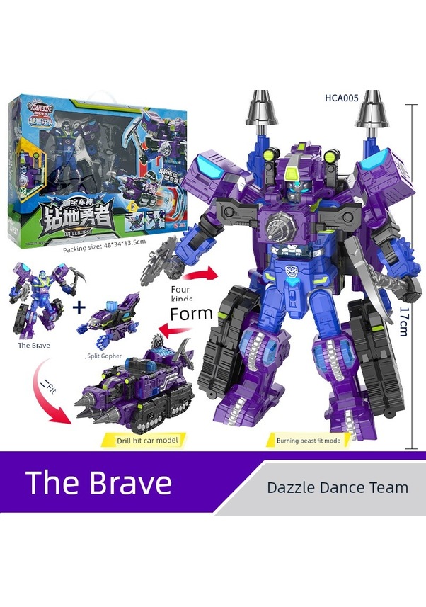 Yuehui Matkap Cesur Dönüşen Robot Araba Oyuncak 3 Form/sneak King Kong ...