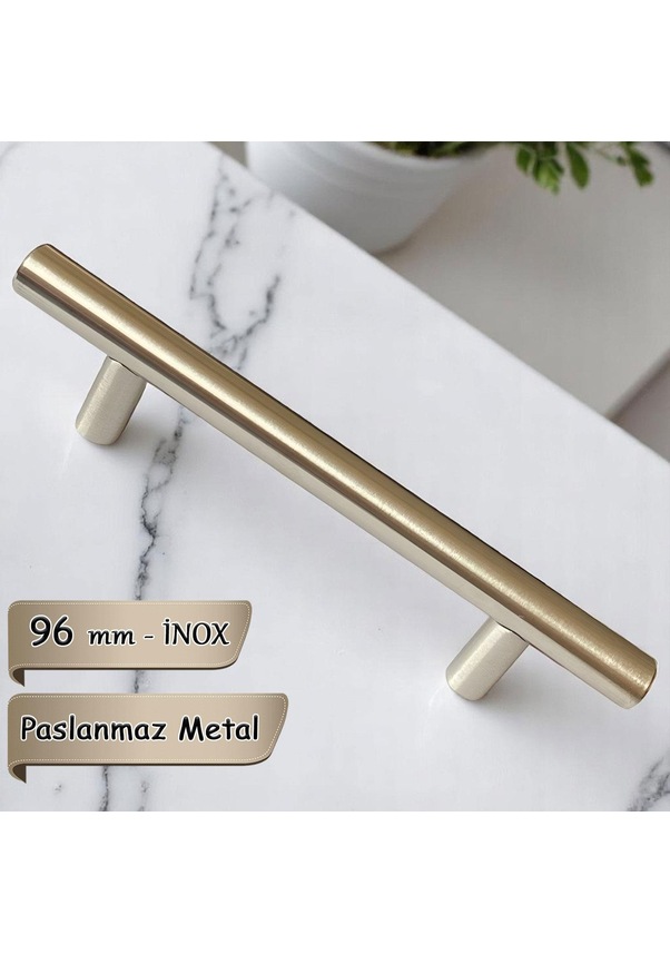 Boy Kulp İnox 96 Mm Kulp Mobilya Mutfak Dolabı Çekmece Dolap Kapak ...