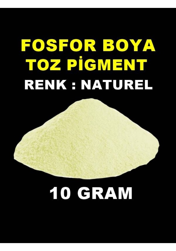 Fosfor Boya Karanlıkta Parlayan Naturel 10 Gram Fosforent Pigment ...