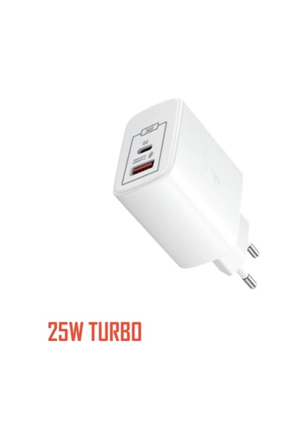 Techson T15-uc25 25w Pd Usb Ultra Turbo Fast Hızlı Qualcomm Quick Charge 3.0 Şarj Başlık Kafa ...