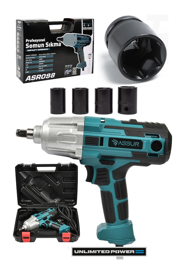 Assur ASR098 450W Elektrikli Somun Sıkma Mavi Fiyatları ve Özellikleri