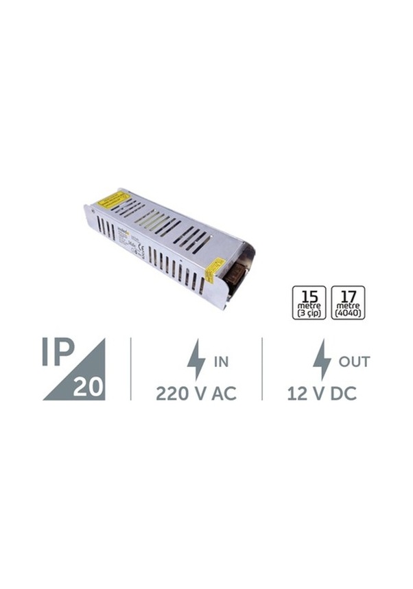 200w 16,6a Slim Tip Şerit Led Trafosu Fiyatları ve Özellikleri