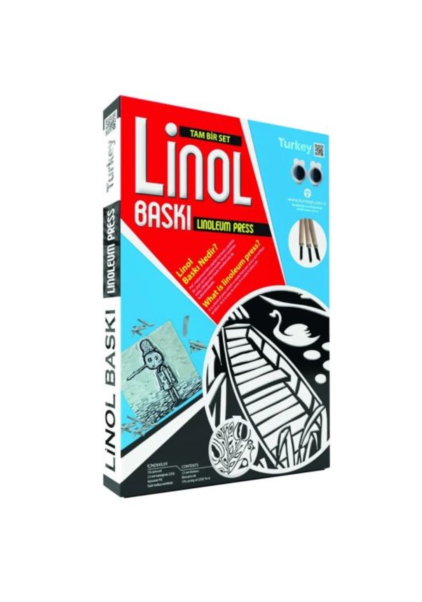 Kumtoys Linol Baskı Seti 20 x 30 CM Linol Seti Linol + Boya + Oyma ...