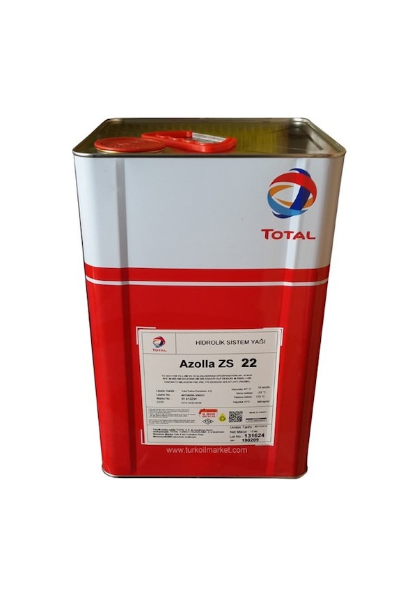 Total Azolla Zs 22 Hidrolik Sistem Yağı 15 KG Fiyatları ve Özellikleri