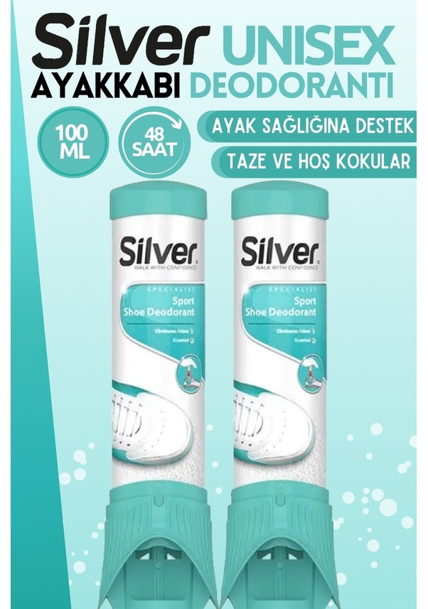Silver Fresh - Up Ayakkabı Deodorantı Koku Giderici Sprey 2 Adet 100 ML ...