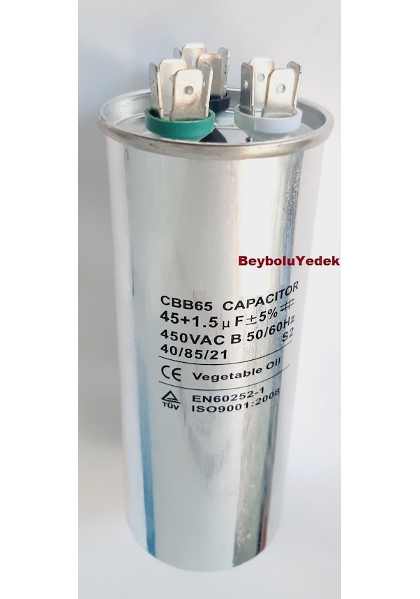 45+1,5 Uf Klima Kondansatör , 45+1,5 Mf 370 - 450 V Ac Klima ...