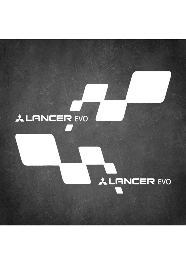 2 Adet Lancer Evo Sticker - Mitsubishi Sticker - Kapı Altı Sticker ...
