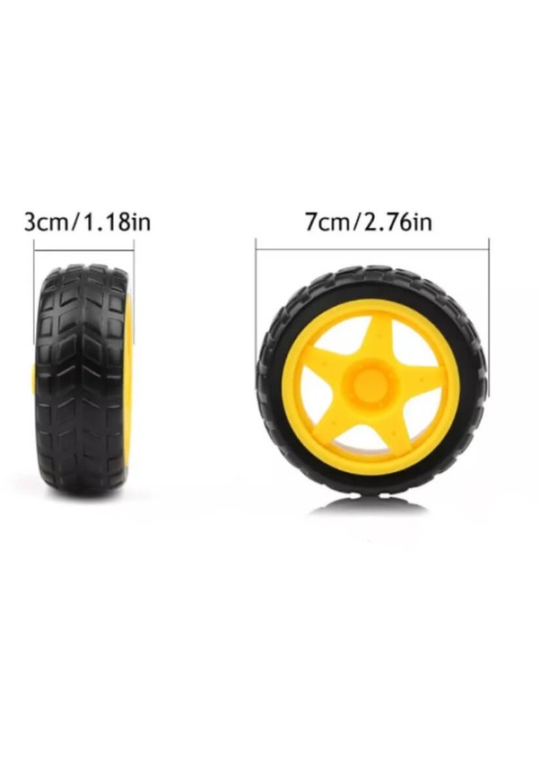 Wozlo Robot Tekerlek Arduıno Plastik Teker - 10 Adet Fiyatları ve ...