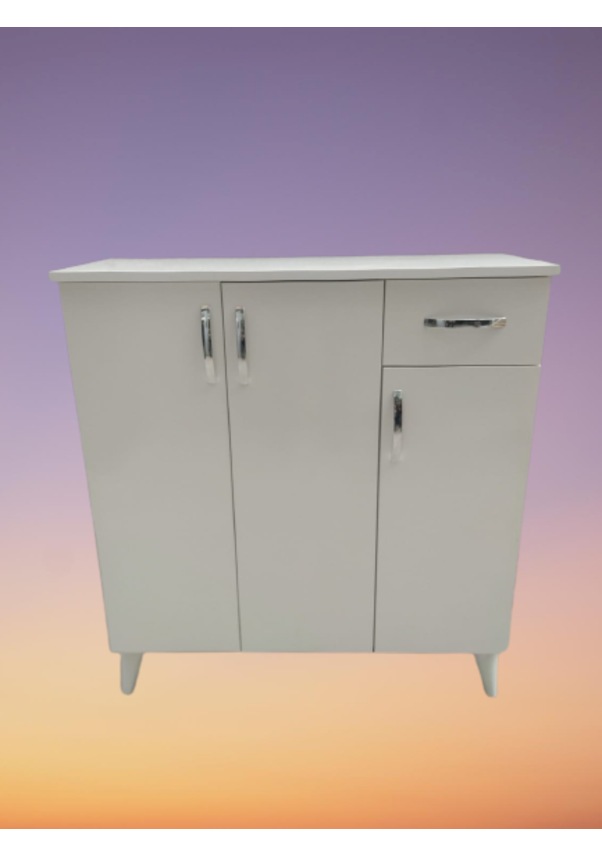 Ayakkabılık Çok Amaç Model Parlak Beyaz Hard suntalem Demonte 5raf ...