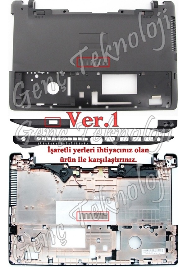 Asus Uyumlu X550CL, X550DP, X550E, X550EA Alt Kasa - Ver.1 Fiyatları ve ...