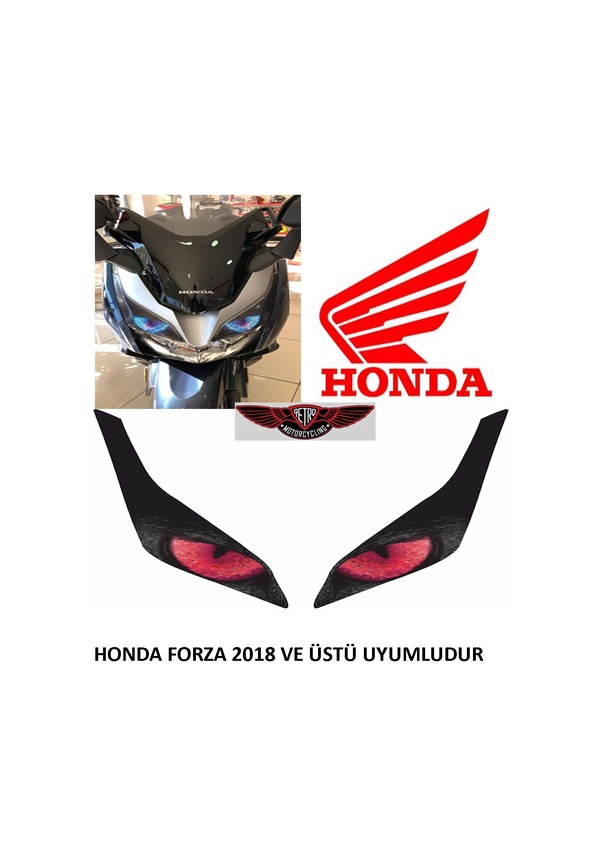 Honda Forza Far Sticker Kırmızı Fiyatları ve Özellikleri
