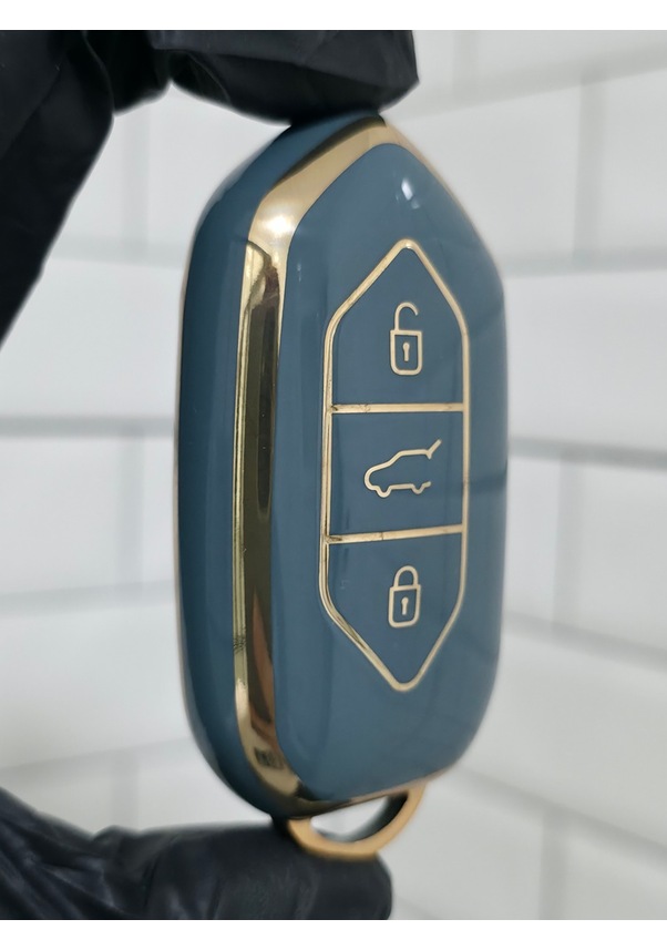 Togg T10x Uyumlu 3 Butonlu Anahtar Koruma Kılıfı Gri Gold Fiyatları ve ...