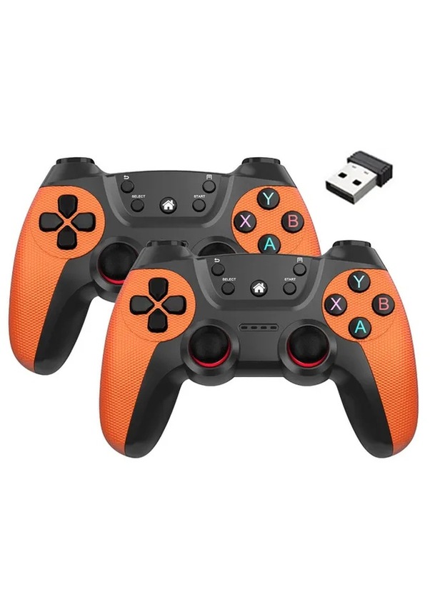 Orange-2.4g Kablosuz Çiftler Gamepad Windows Pc/android Tv İçin İki ...