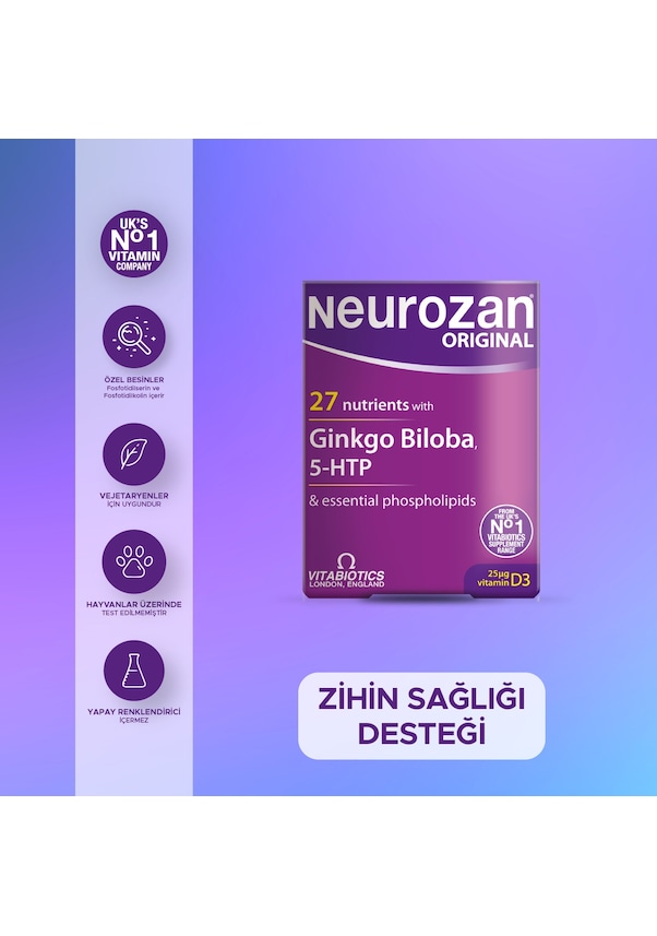 Vitabiotics Neurozan Original Takviye Edici Gıda 30 Tablet Fiyatları ve ...