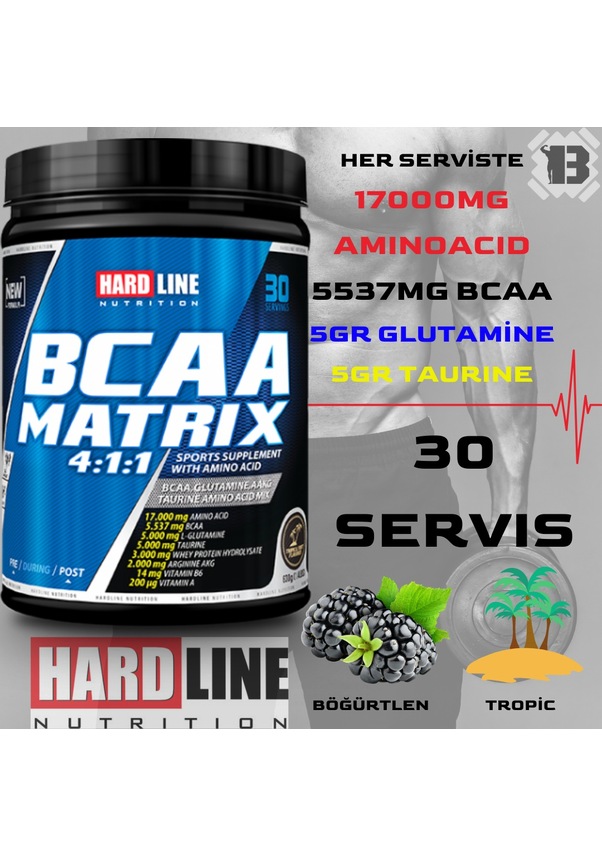 HARDLİNE BCAA MATRIX 630GR Tropikal Aromalı-YETKİLİ SATICI Fiyatları ve ...