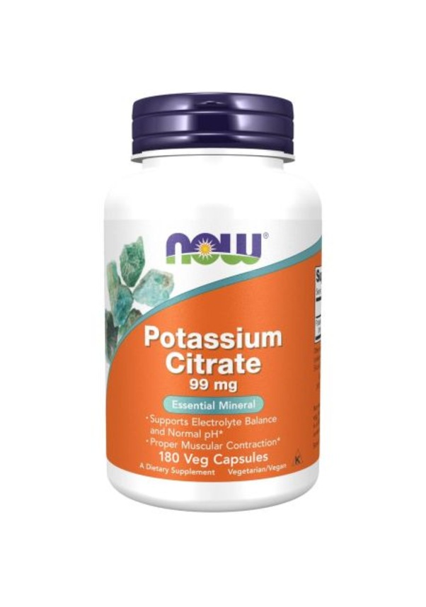 Now Potassium Potasyum Citrate Electrolyte Balance And Normal Ph ...