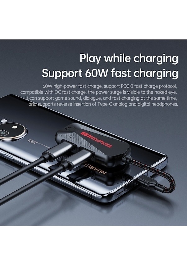 Luminousou Usb-c Type-c Ses Şarj Plextone Oyun İn Hk Hızlı Gs1 Adaptörü ...