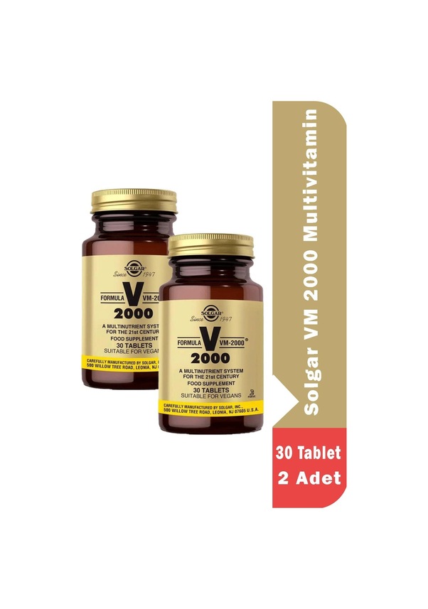 Solgar Vm 2000 Multivitamin 2 x 30 Tablet Fiyatları ve Özellikleri